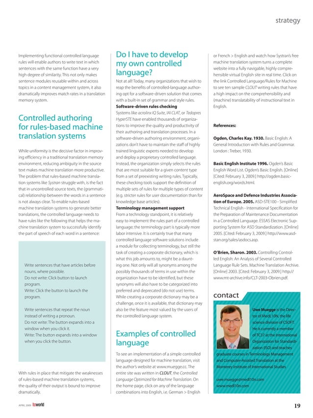 Controlled Language | PDF