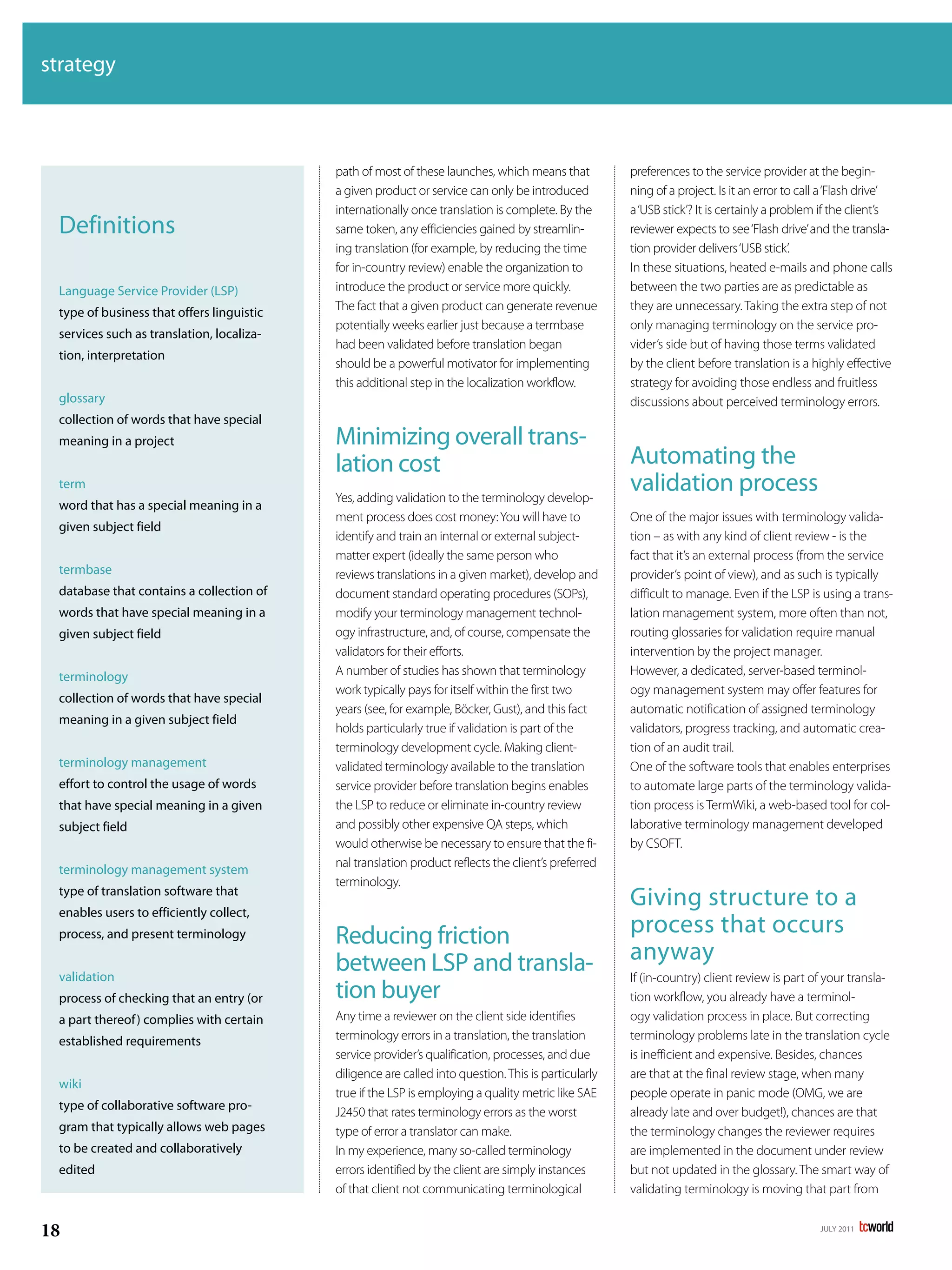 Terminology Validation | PDF
