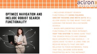 8 Steps to Intranet Optimization | PPT