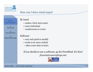 Mueller how to make a mind map june 2008 | PPT