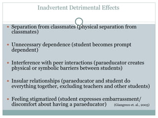 Avoiding the "Velcro Effect" Determining When a Student Requires ...