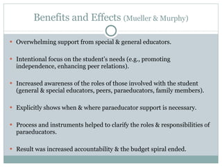Avoiding the "Velcro Effect" Determining When a Student Requires ...
