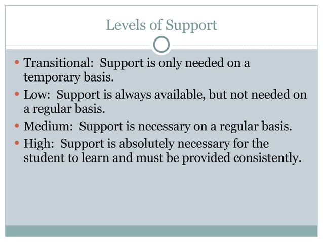 Avoiding the "Velcro Effect" Determining When a Student Requires ...