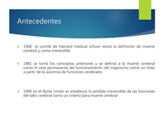 Muerte encefalica | PPTX
