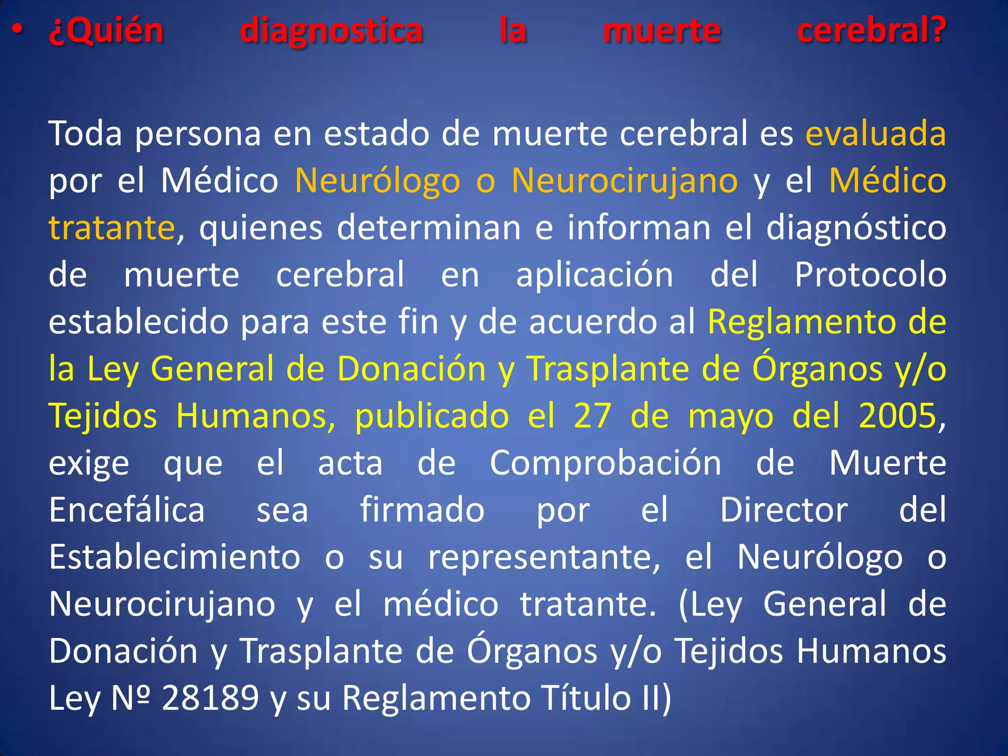 Muerte cerebral | PPTX | Brain and Nervous System Disorders | Diseases ...