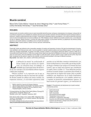 Muerte cerebral | PDF
