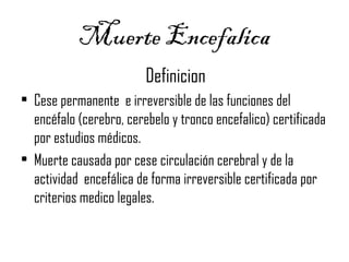 Muerte encefalica | PPT