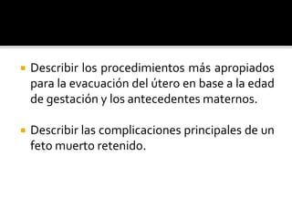Muerte fetal | PPTX