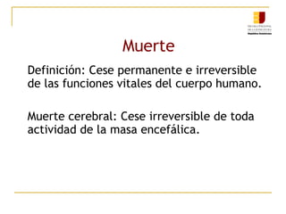 ENJ-300: Muerte y Cambios Post-mortem | PPT