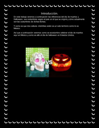Muertos vs halloween | DOCX