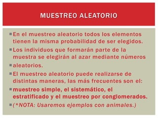 Muestreo Aleatorio | PPTX