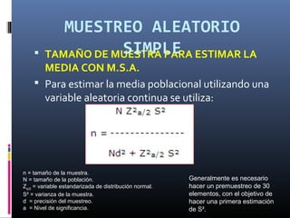 Muestreo aleatorio simple | PPT