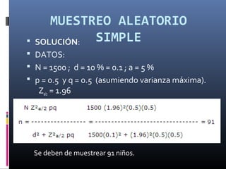 Muestreo aleatorio simple | PPT