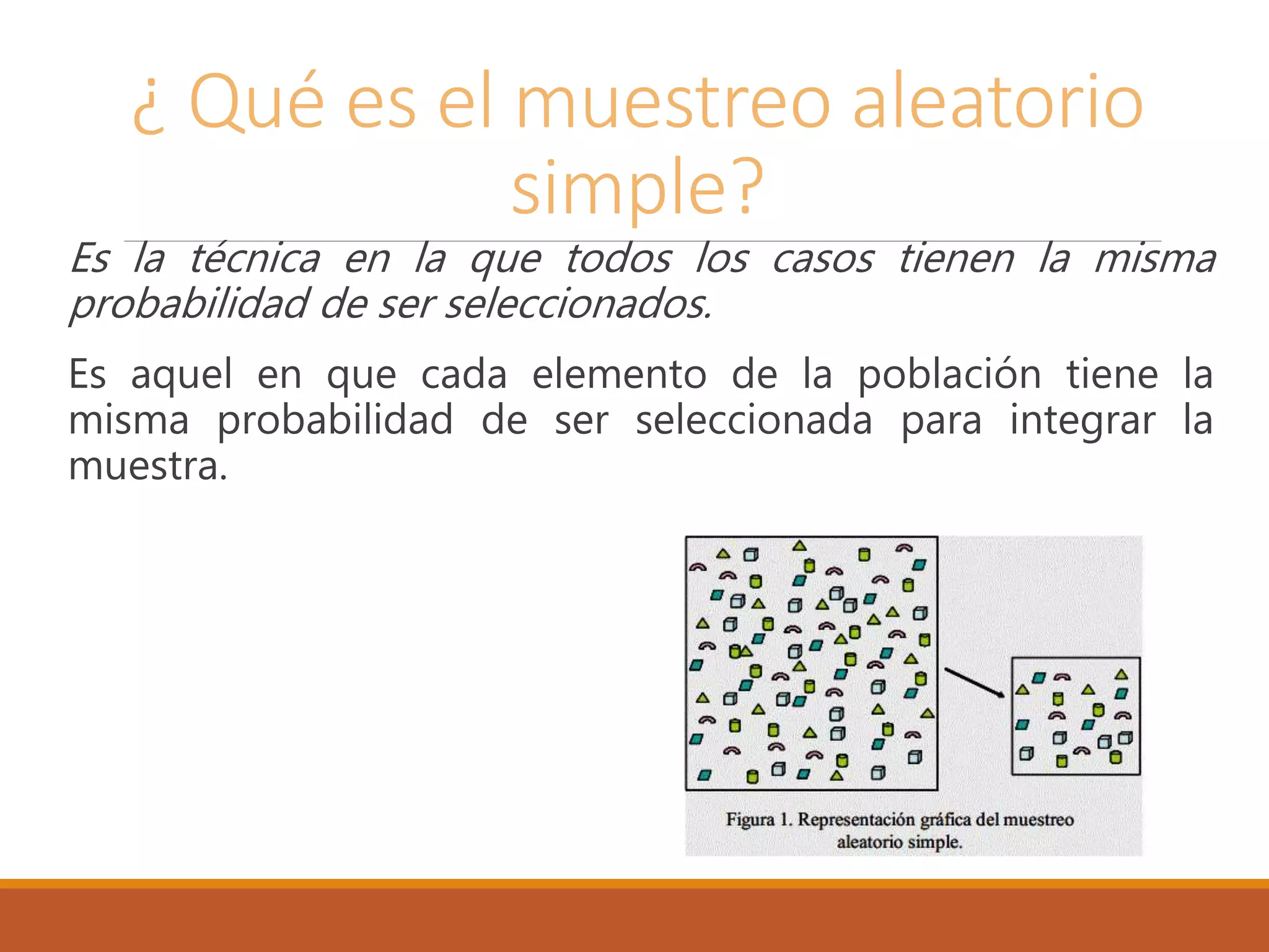 Muestreo aleatorio simple | PPTX