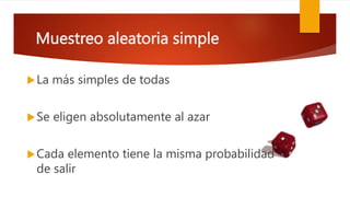 Presentación del muestreo aleatorio simple | PPTX