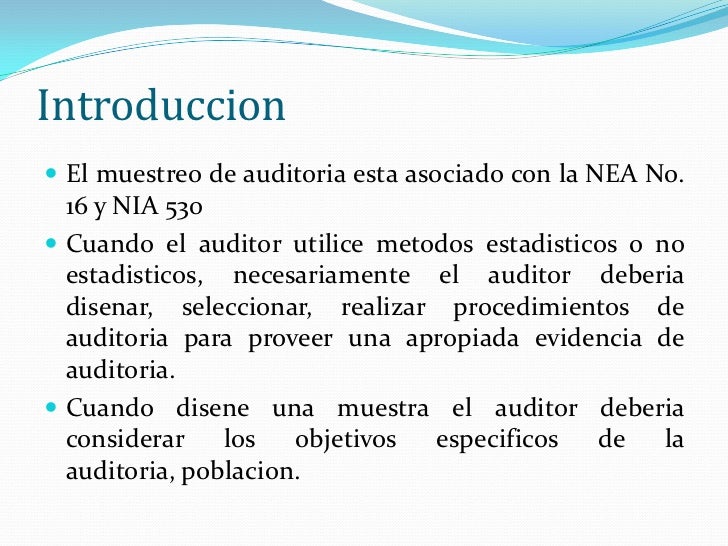 Muestreo De Auditoria Muestreo De Auditoria