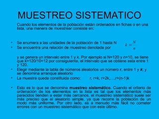 Muestreo Biología MUESTREO Y APLICACIONES.ppt