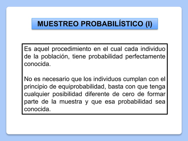 Tipos de muestreos | PDF