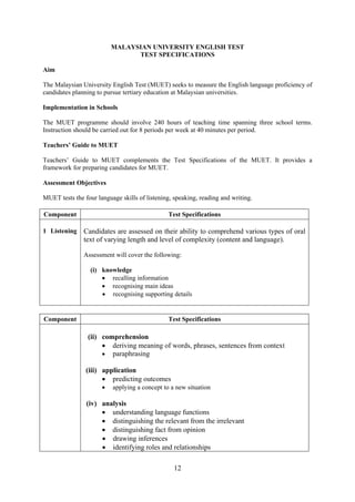 Muet STPM | PDF