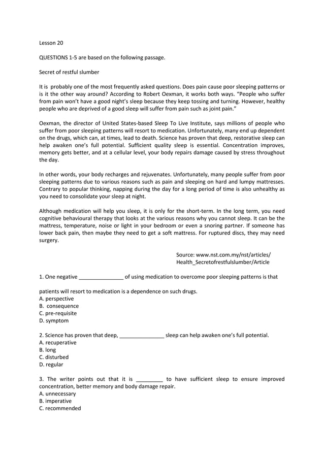 Muet exercises | PDF