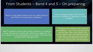 THE INTRODUCTION OF MUET (NEW FORMAT CEFR-ALIGNED) | PPTX