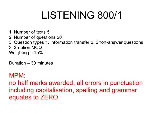 Muet listening | PPTX | Educational Assessment | Education