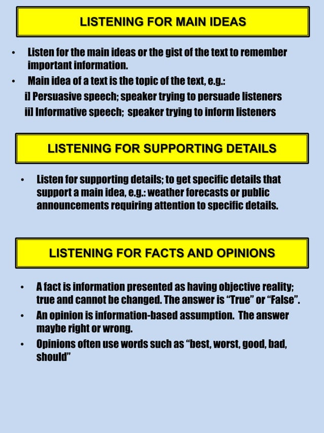 MUET MEIOW Notes for listening | PDF