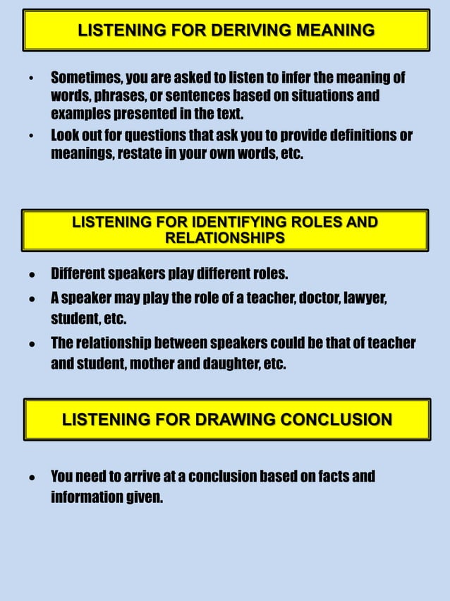 MUET MEIOW Notes for listening | PDF