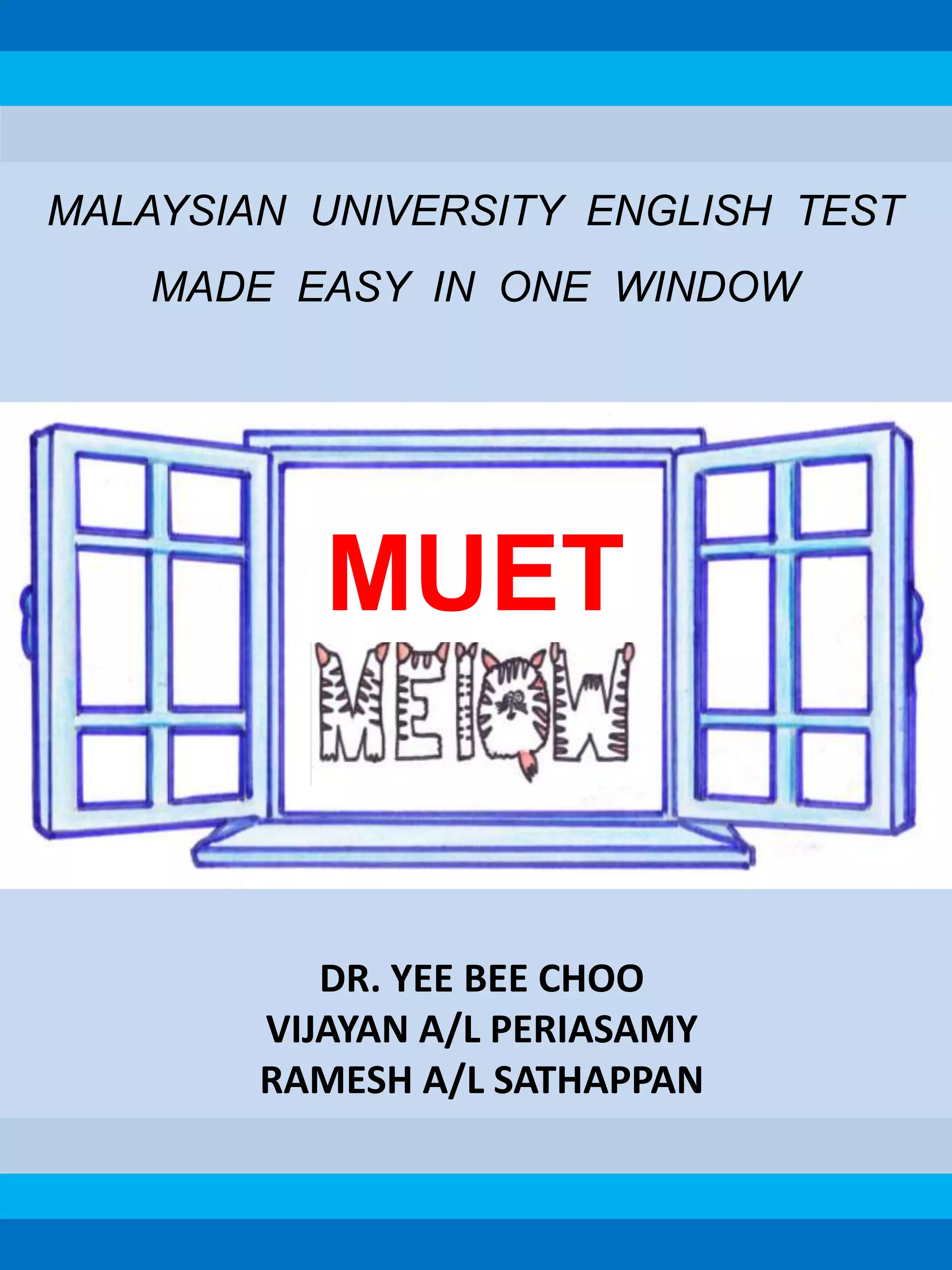 MUET MEIOW Notes for writing | PPTX | Homework and Study | Education