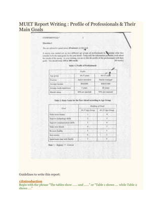 The Example of Muet report writing | PDF