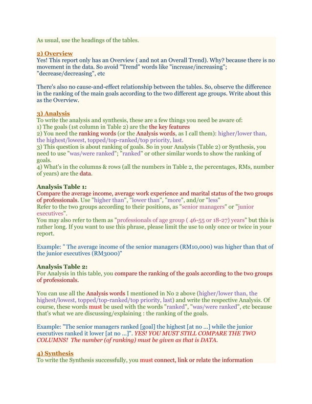 The Example of Muet report writing | PDF