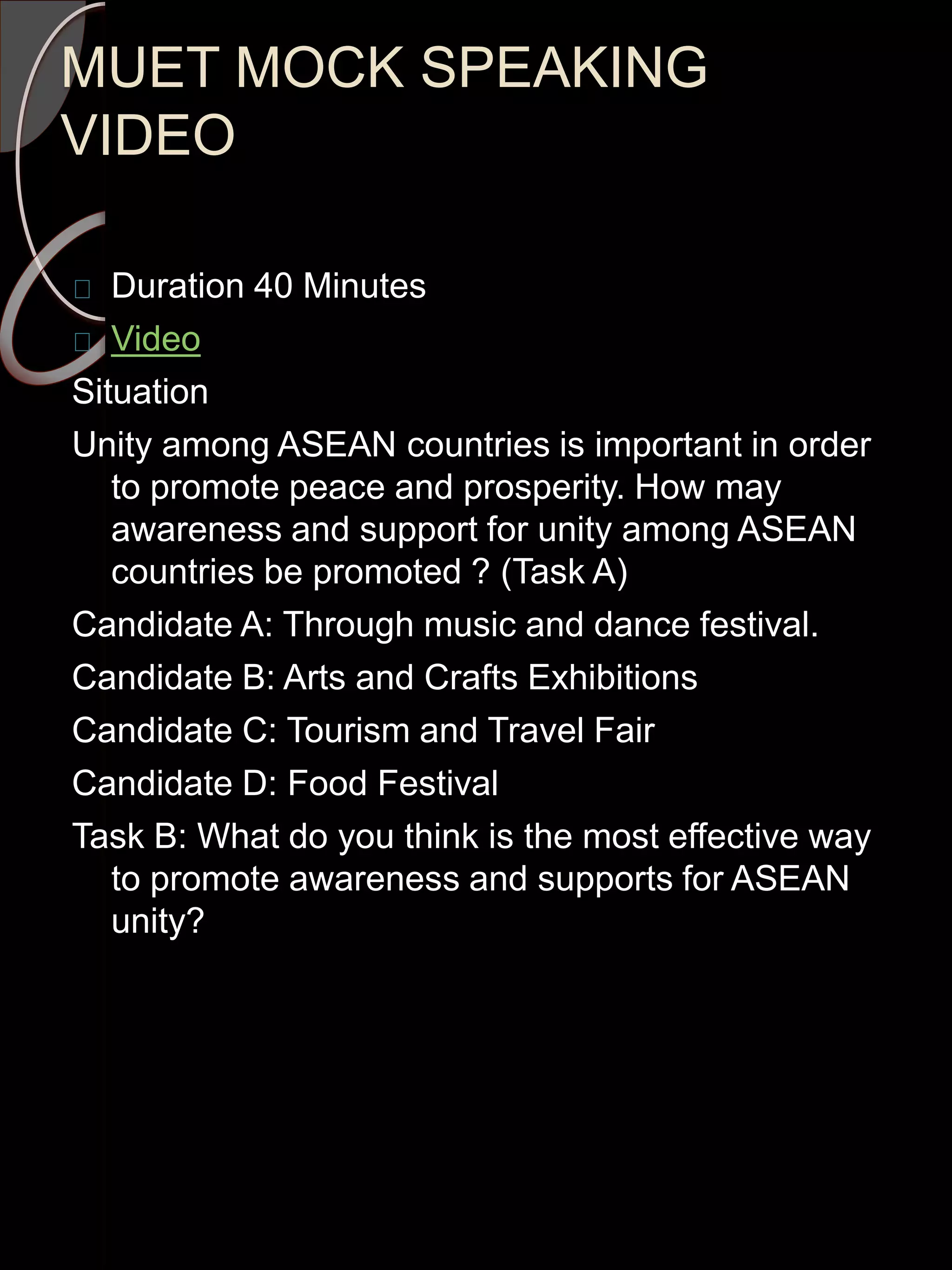 Muet speaking lessons set 3 | PDF