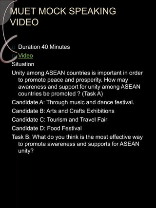 Muet speaking lessons set 3 | PDF