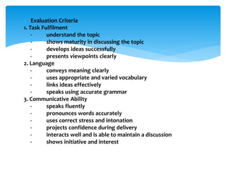 Muet speaking tips | PPTX