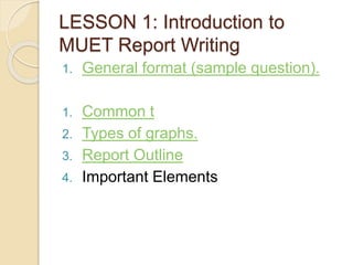 Muet writing lessons | PPTX