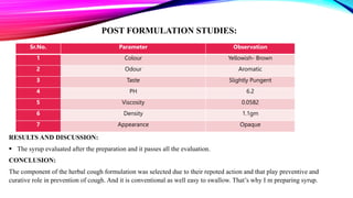 Formulation and Evaluation of Herbal Cough Syrup Khatmi(Althea ...