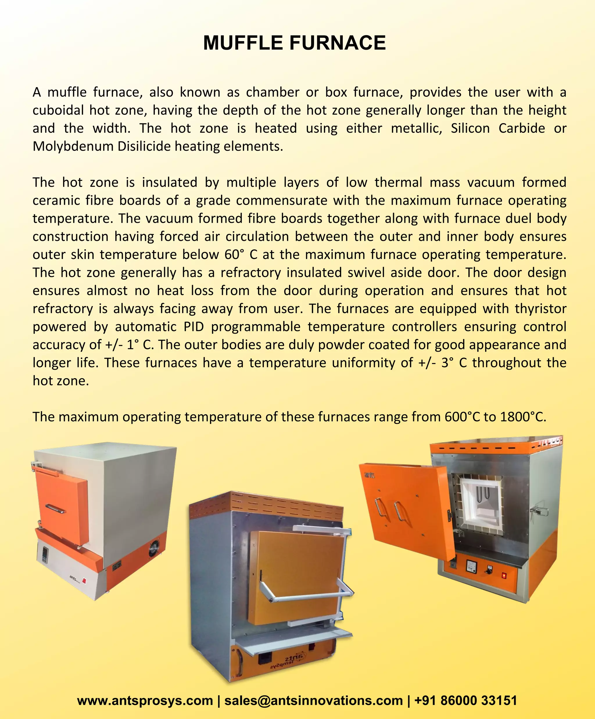 Muffle furnace - SlideShare | PDF