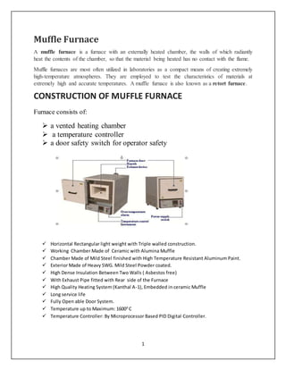 Muffle Furnace Diagram