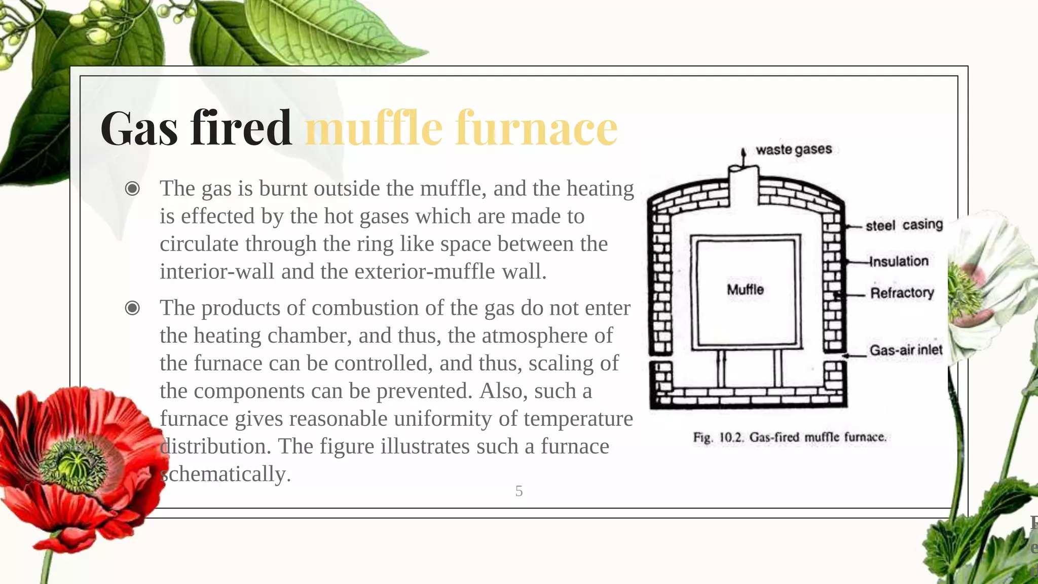 Muffle furnace (Metallurgy furnaces) | PPTX