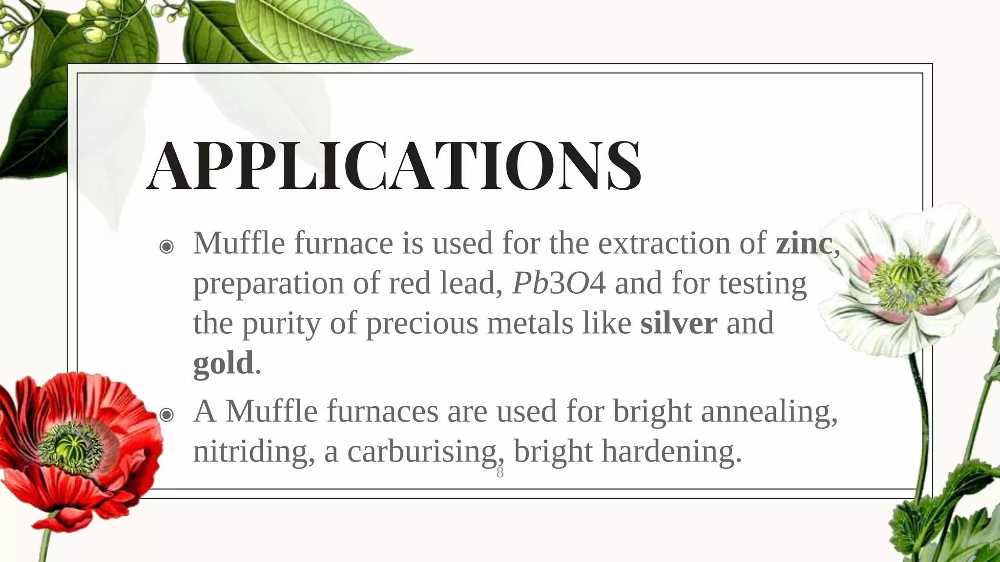 Muffle furnace (Metallurgy furnaces) | PPTX