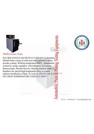 Muffle Furnace | PDF