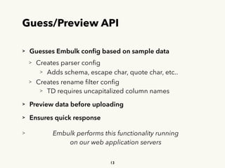 Using Embulk at Treasure Data | PDF | Cloud Computing | Internet