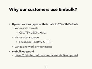 Using Embulk at Treasure Data | PDF | Cloud Computing | Internet