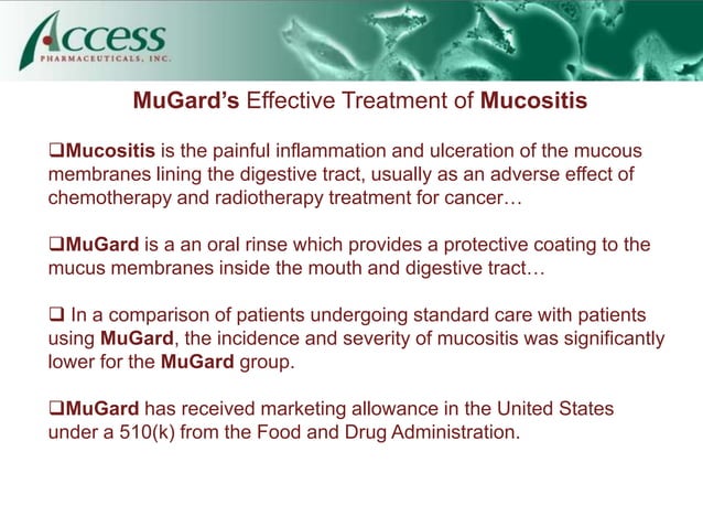 MuGard for Oral Mucositis | PPTX