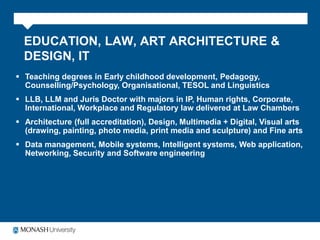 Monash University 2014 for Slide Share | PPTX