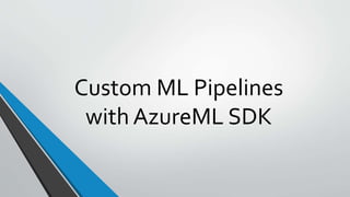 Accelerating Data Science and Machine Learning Workflow with Azure Machine Learning | PPTX ...