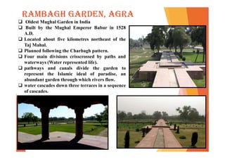 presentation on mughal garden( landscape architecture) | PDF
