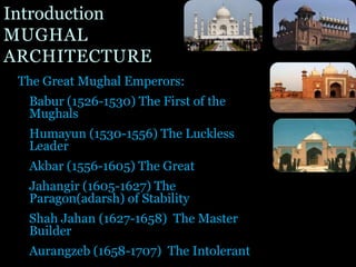 Mughal Art And Architecture Ppt