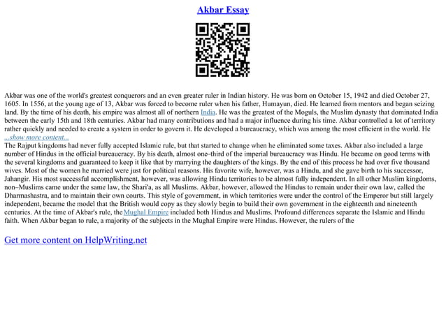 Mughal Emperor Akbar | PDF