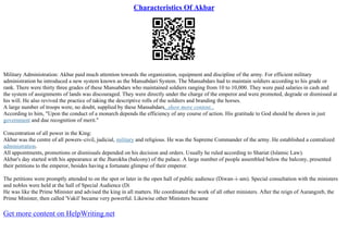 Mughal Emperor Akbar | PDF